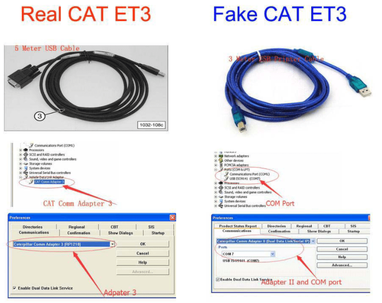 Caterpillar ET3 CAT3 Adapter &Real CAT Adapter III 317-7485