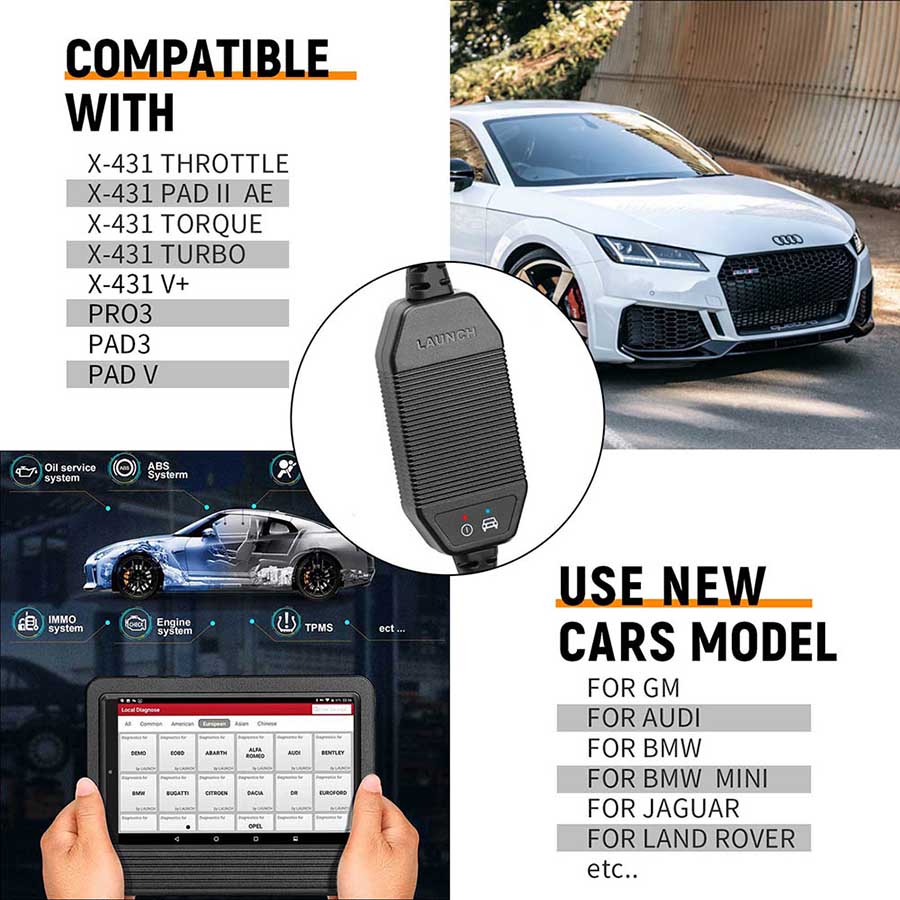 Original LAUNCH X431 CAN FD Connector Work for New CAN FD vehicle