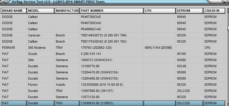 Airbag Service Tool V3.9,Airbag Crash data repair Software