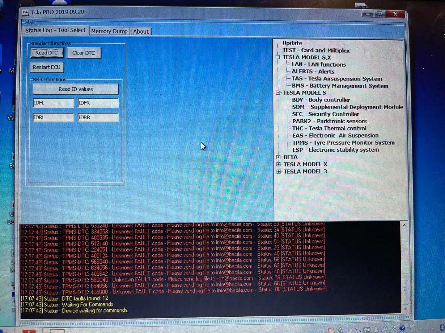 Tsla PRO diagnostic Tool,TESLA Model S,X and 3 Scanner