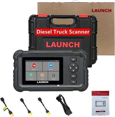 Launch CRP129 HD Truck Scanner,support 52 brands Diesel, Commercial ...