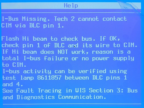 MongoosePro GM II fix SAAB "I-Bus Missing" error