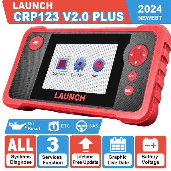 LAUNCH CRP123 PLUS -2024 Newest X-431 Creader OBD2 Scanner