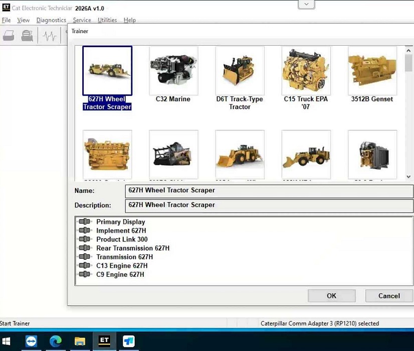 CAT ET 2026A Software Caterpillar Electronic Technician